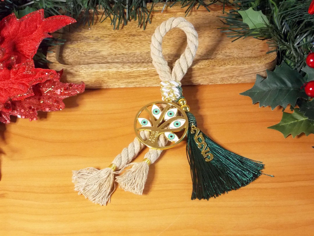 Böses Auge Ornament Gwashi 2025 Baum des Lebens Glücksbringer ...