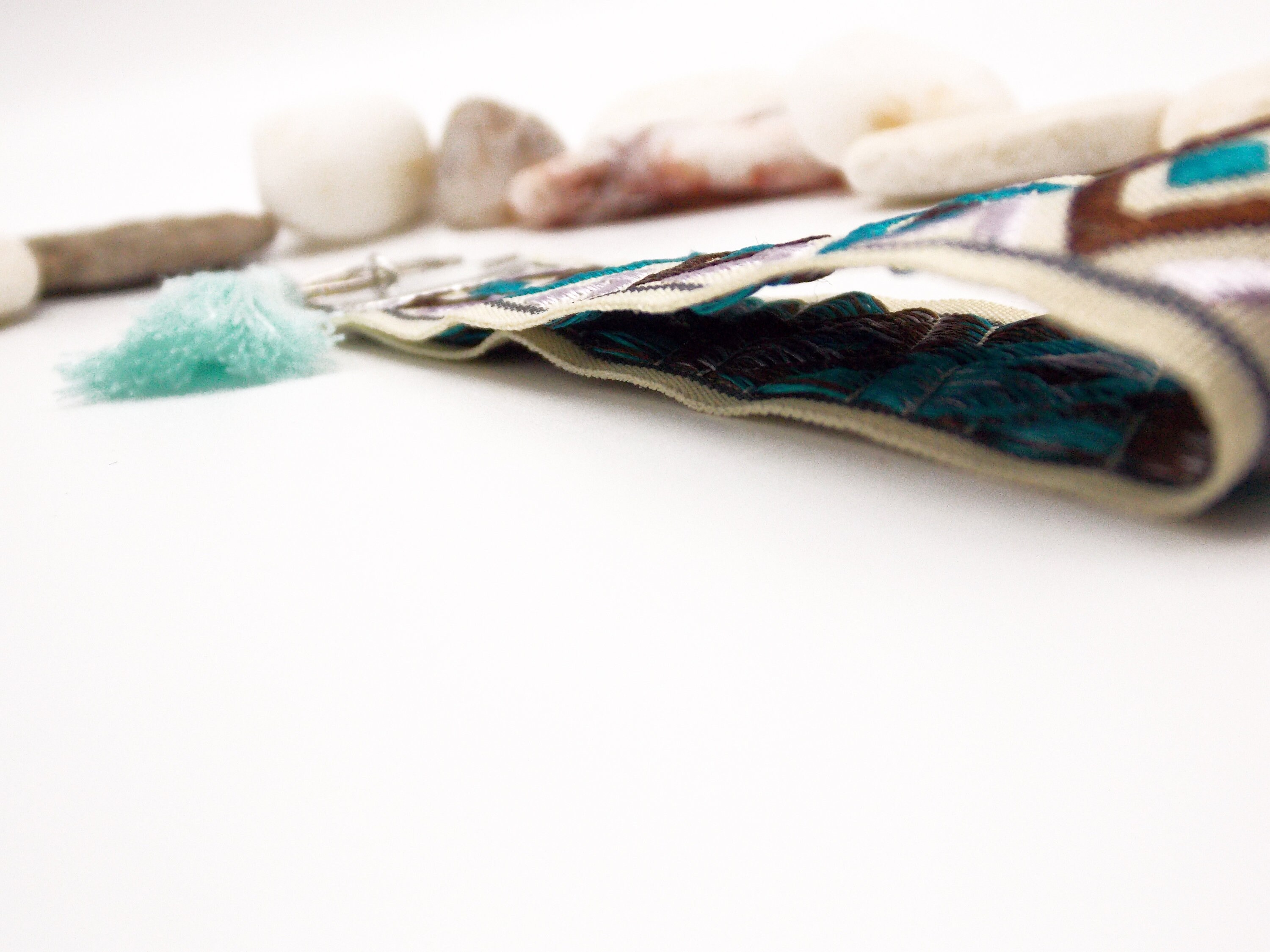 Loop Fabric Keyring Keychain Key Fob Boho Keychain Simple - Etsy