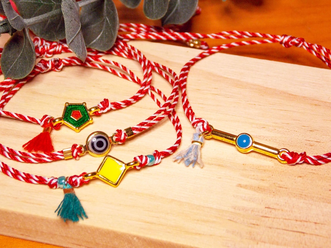Martis Armband Martaki Greek March Bracelet Kite Evil Eye Gold Plated ...