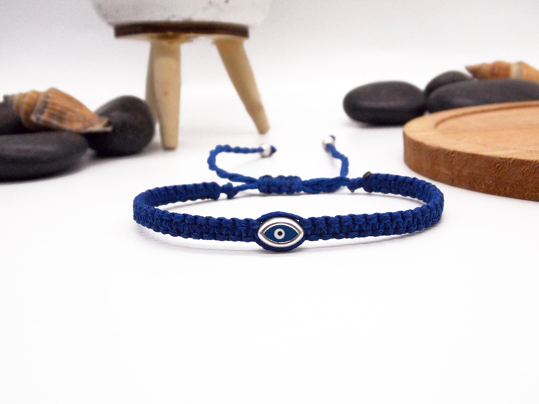 Greek Mataki Armband - Blue Mati Handmade Bracelet: Evil Eye Armbands ...