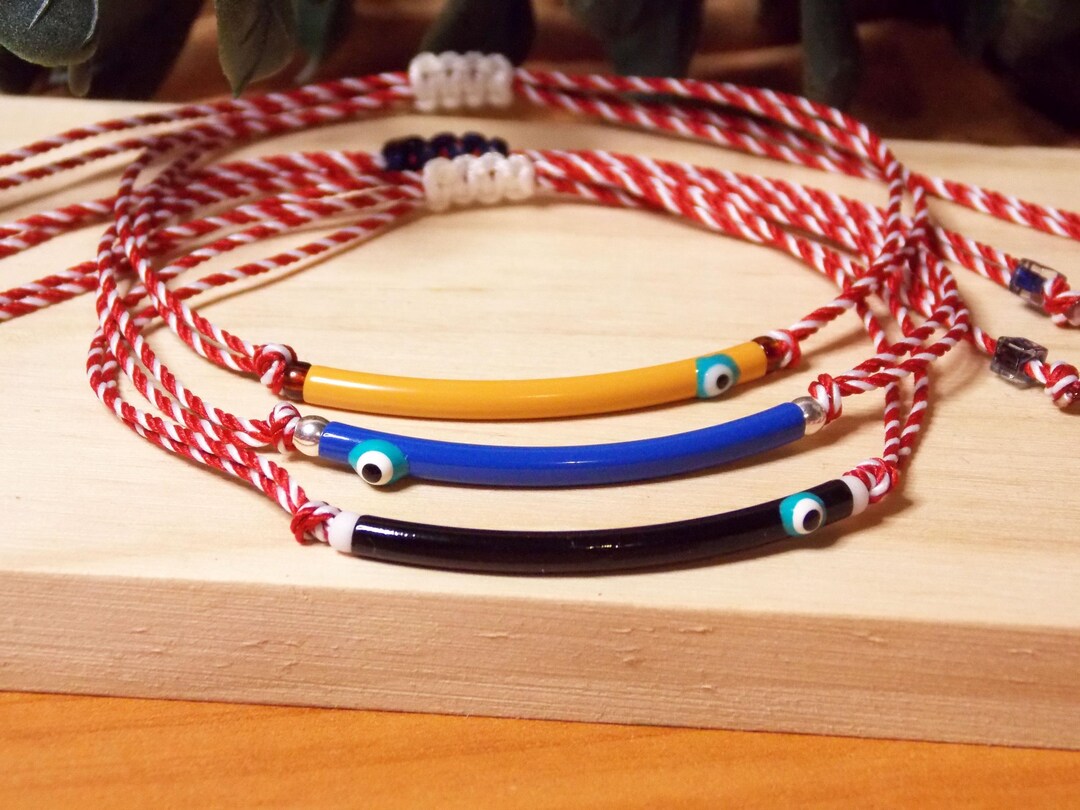 Greek Evil Eye Martis Bracelet: Martinka Spring Charm, Martenitsa ...