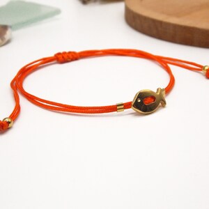 Small Gold Fish Bracelet, Bracelet With Fish Charm, Tilapia Armband ...