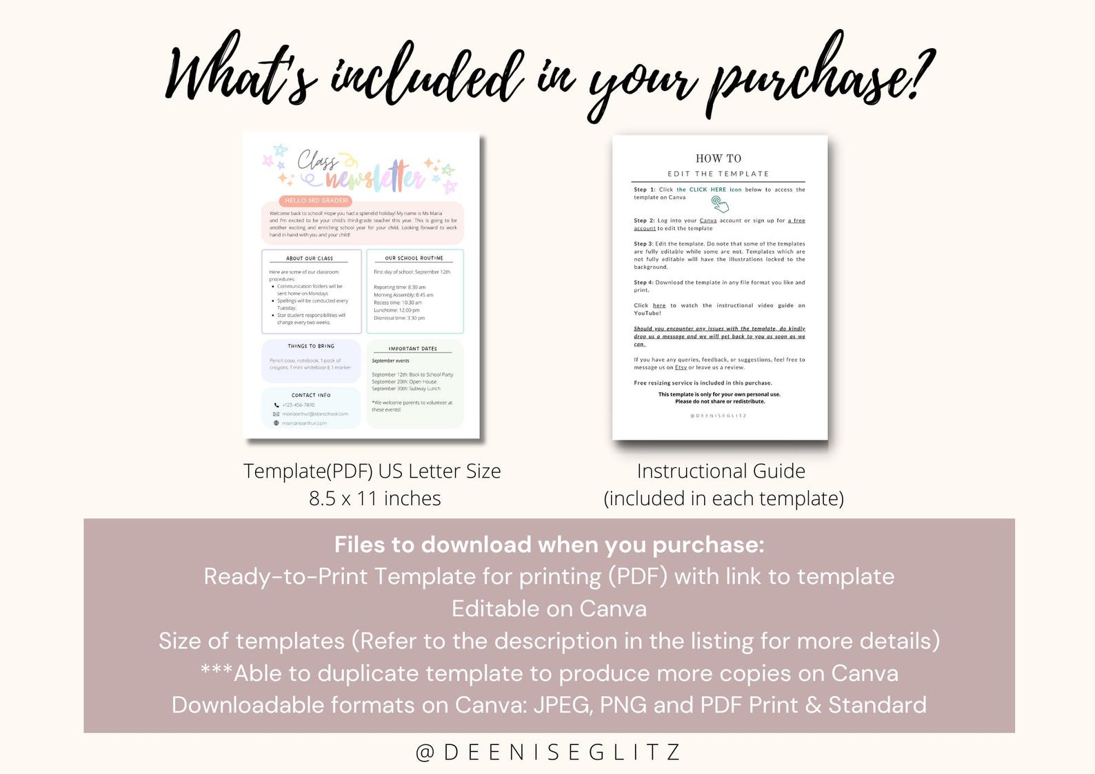 COLOR POP Back to School Classroom Newsletter, Monthly Newsletter ...