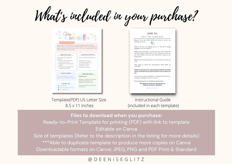 COLOR POP Back to School Classroom Newsletter, Monthly Newsletter ...