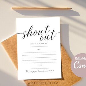 CLASSY Shout Out Cards, for Staff, Co-workers, Employees, Students or ...