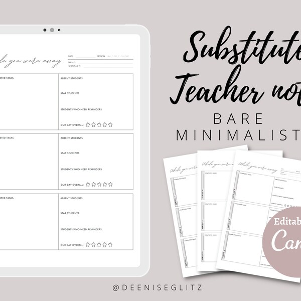 Substitute Teacher - Etsy