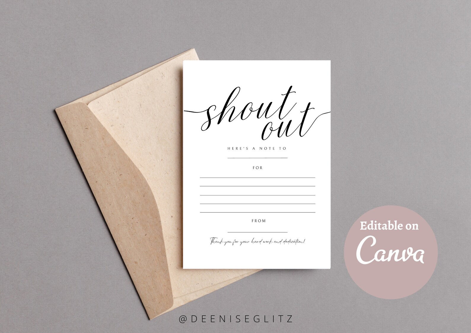 CLASSY Shout Out Cards, for Staff, Co-workers, Employees, Students or ...