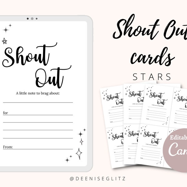 Shout Out Cards - Etsy
