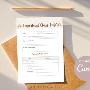 BOHO RAINBOW Substitute Binder, 11-page Bundle Template Pack, Folder ...