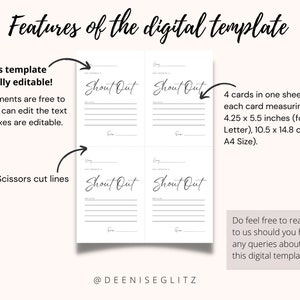 PROFESSIONAL Shout Out Cards, for Staff, Co-workers, Employees ...