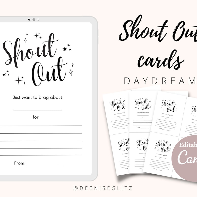 Shout Out Cards - Etsy