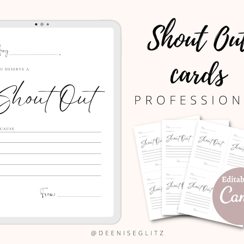 Shout Out Cards - Etsy