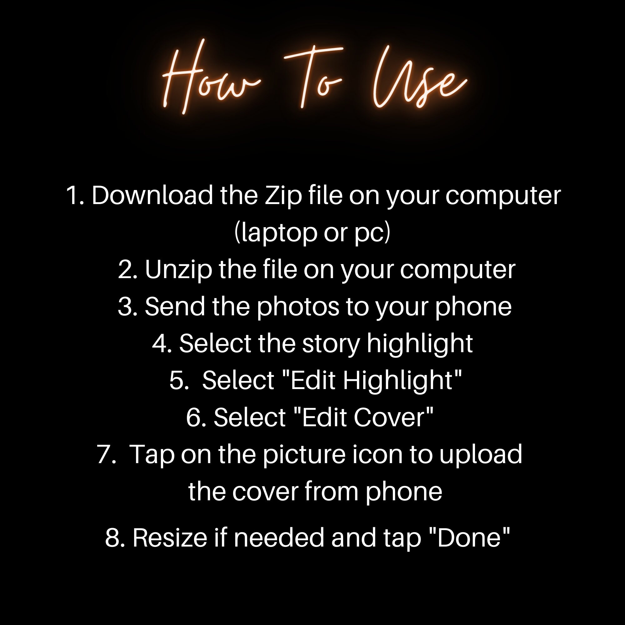 350 Orange Neon Instagram Story Highlight Covers Bright Neon - Etsy