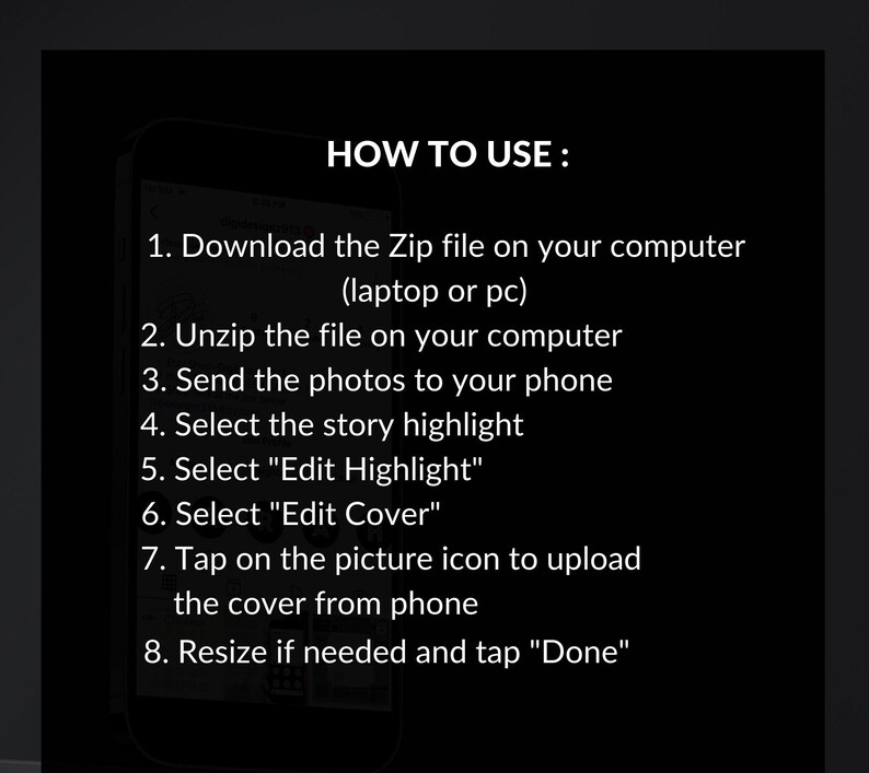 Black and White Alphabets Instagram Highlight Covers, Capital Letters ...