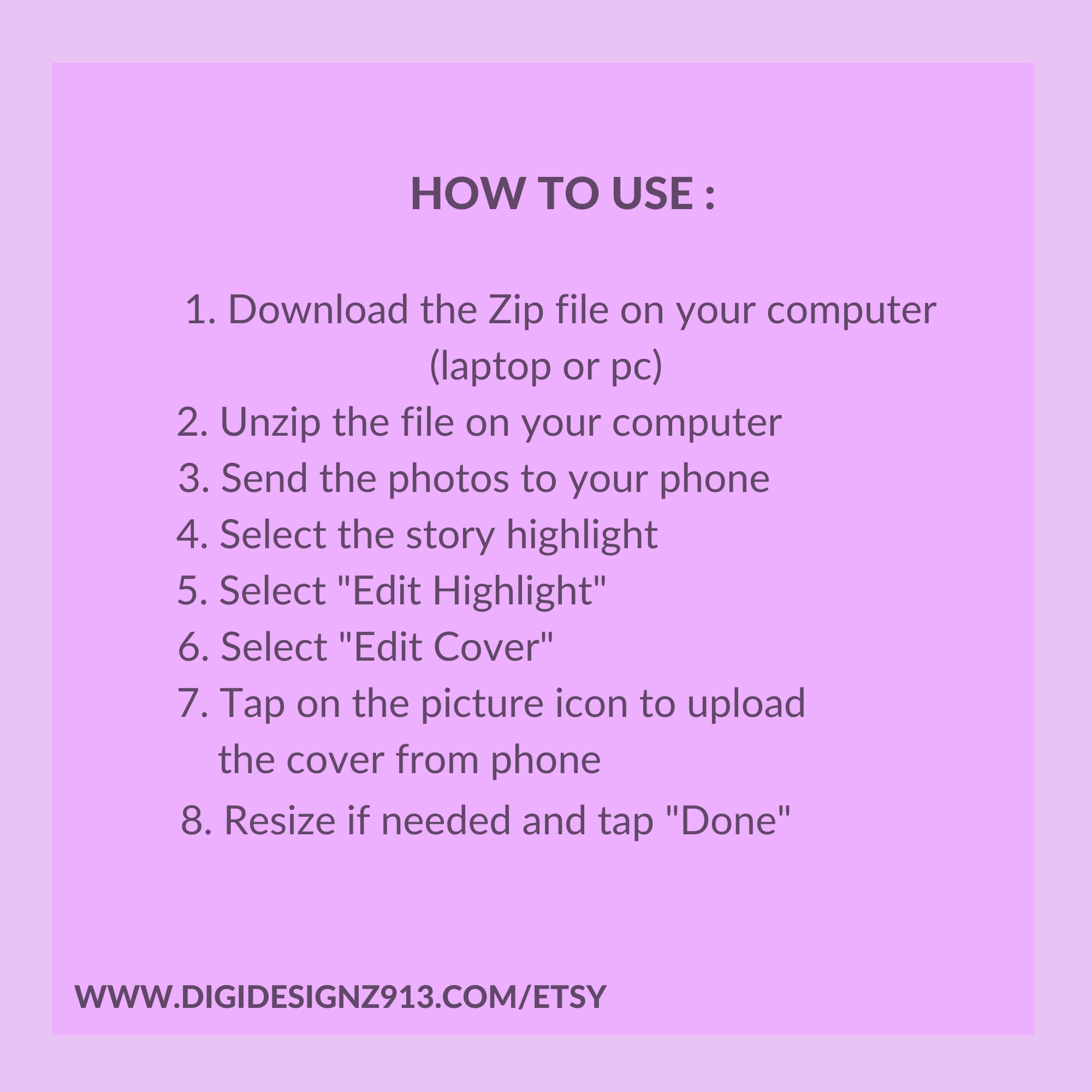 Magenta Alphabet Numbers Instagram Highlight Cover, Capital Letters IG ...