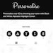 Black and White Alphabets Instagram Highlight Covers, Capital Letters ...