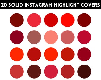 Red Instagram Highlights - Etsy