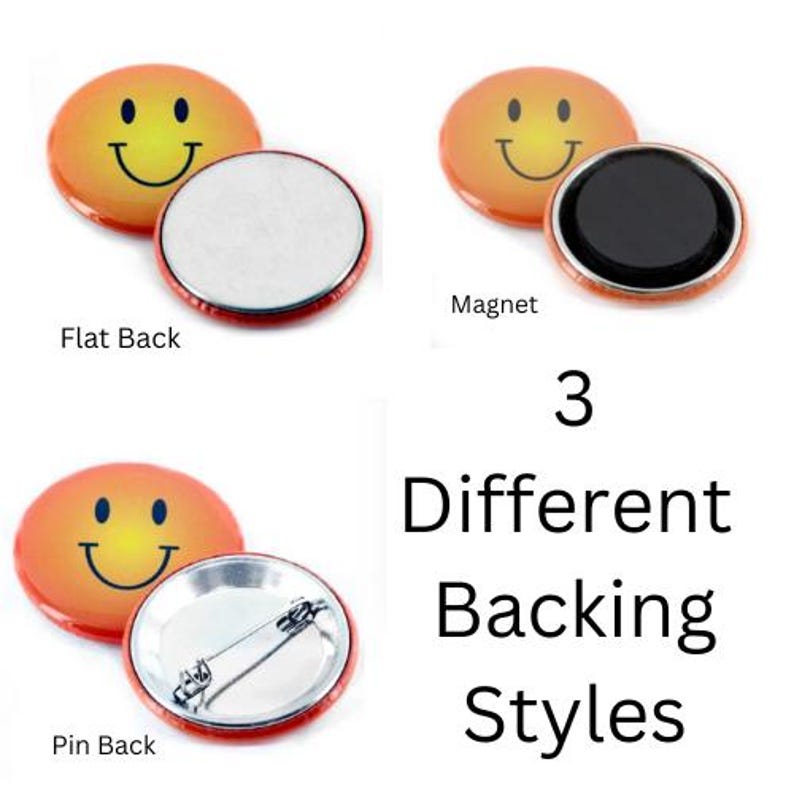 You Decide, Smiley Face|sad Face, Button Pin 1.5 Inch, Magnet, Dark ...