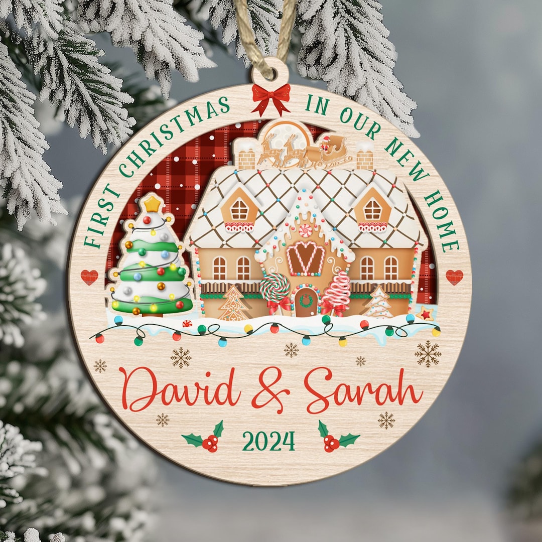 Our First Home Christmas Ornament Personalized Christmas First Home ...