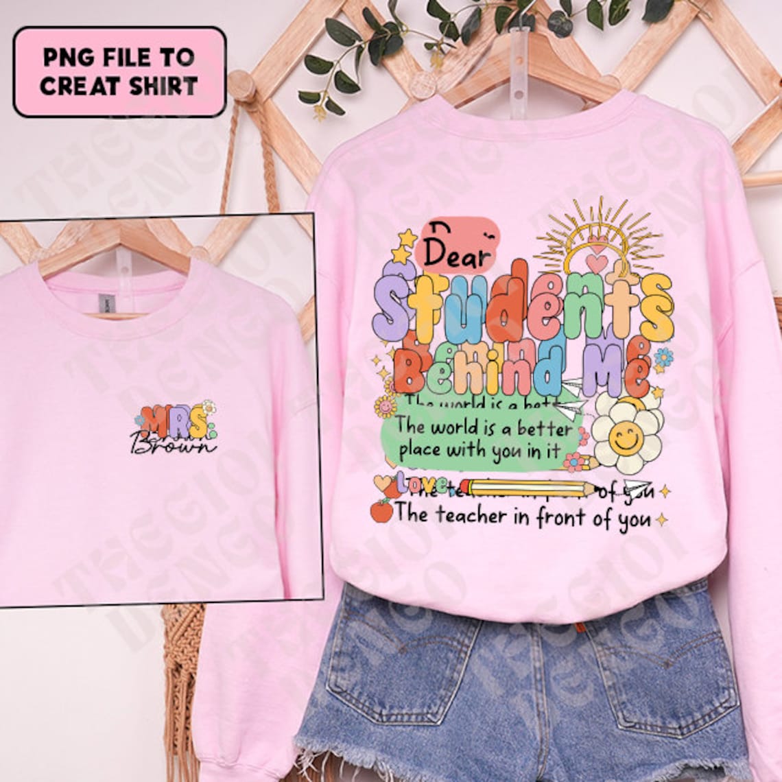 Teacher Png, Dear Student Behind Me Png, Back to School Png, First ...