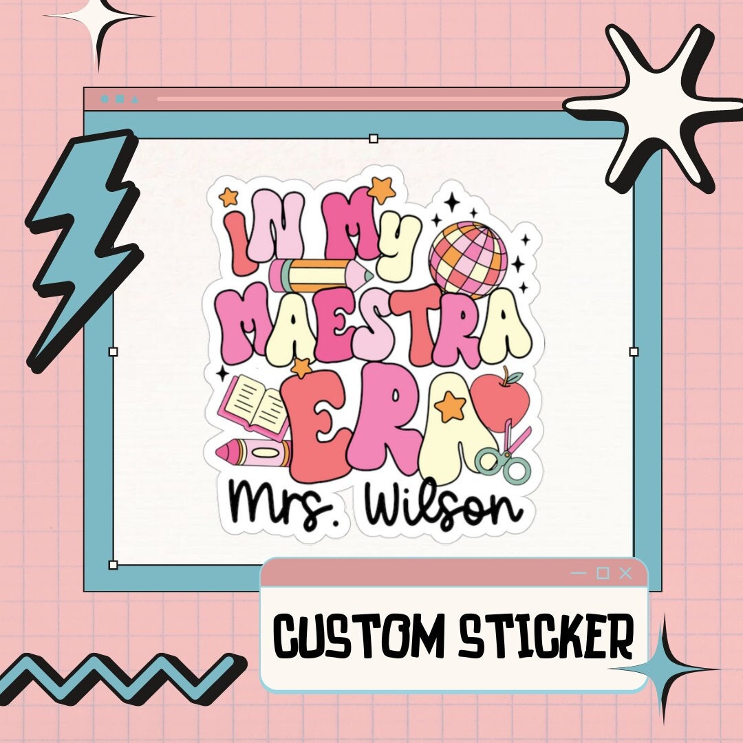 Maestra Sticker My Maestra Era Sticker Spanish Teacher Etsy