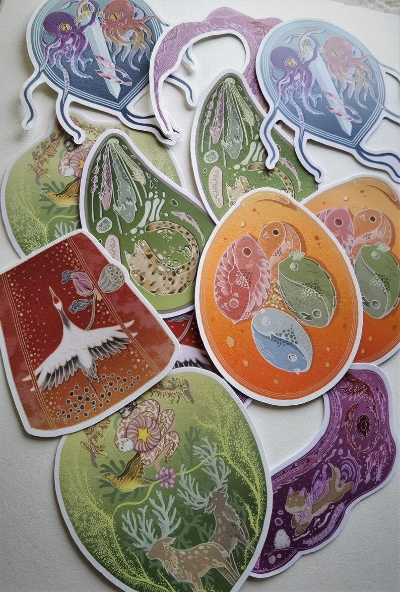 Parasite Die Cut Stickers Pack Parasitology Science Art - Etsy