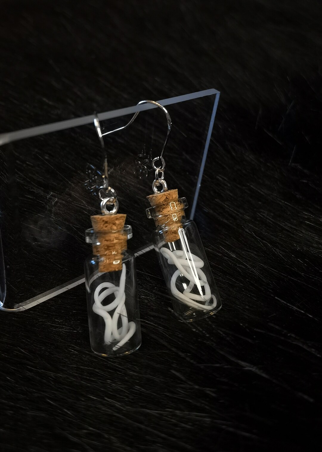Nematodes Earrings Cute Parasite Earrings Parasitology Science Art Gift ...