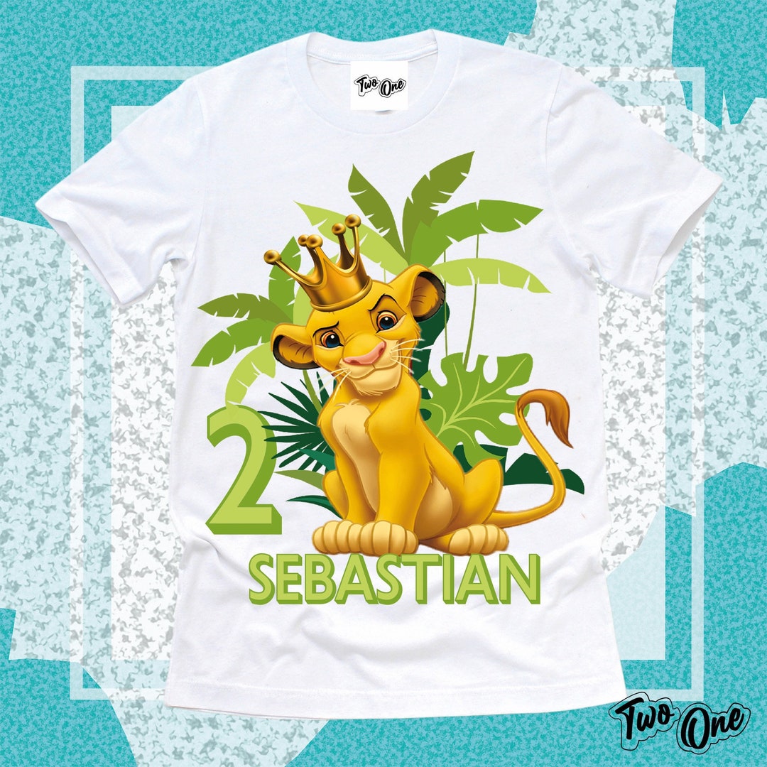 Lion King Birthday Shirt,lion King Simba Birthday Shirt,simba Custom Lion King Birthday T-shirt ...