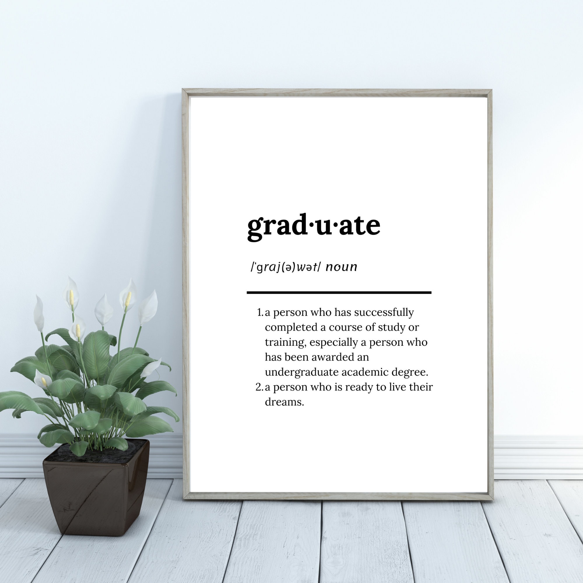 Graduate Definition Art Print / DIGITAL DOWNLOAD / Printable | Etsy