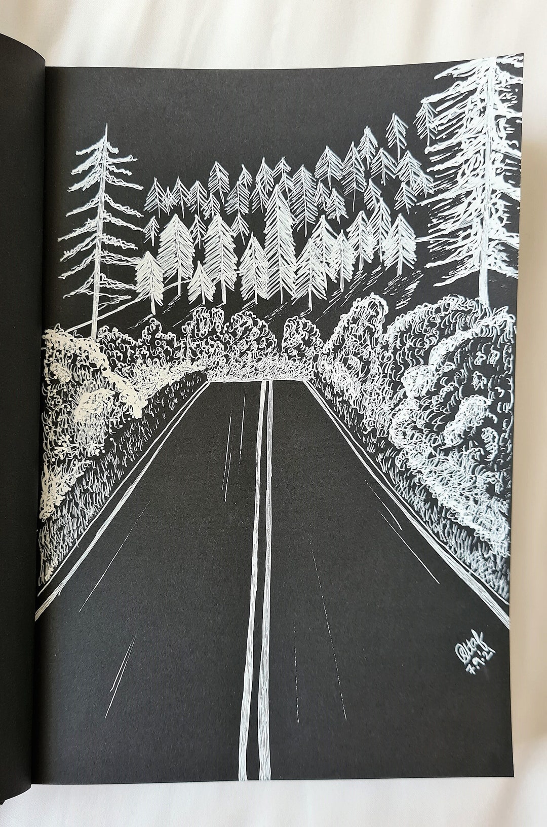 Long Drive, Original Ink Drawing - Etsy