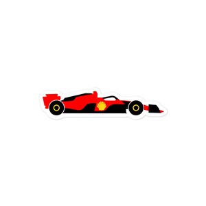 F1 Ferrari Car Kiss-cut Sticker - Etsy