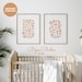 Set of 2 Alphabet and Numbers Boho Nursery Printable Wall Art, ABC ...