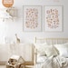 Set of 2 Alphabet and Numbers Boho Nursery Printable Wall Art, ABC ...