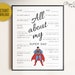 All About My Dad Printable Fathers Day Gift From Kids - Etsy