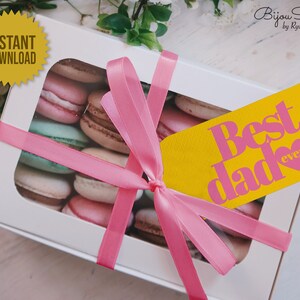 Best Dad Ever Gift Tag, Happy Fathers Day Gift Tag, 2x3.5 Printable ...