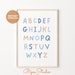 Alphabet Blue Nursery Printable Wall Art ABC Neutral Poster - Etsy