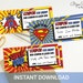 Printable Super Dad Fathers Day Coupon Happy Fathers Day DIY - Etsy