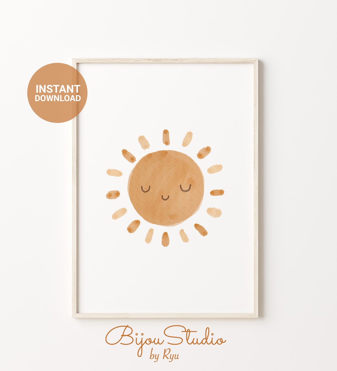 Set of 3 Boho Nursery Printable Wall Art Sun Rainbow You Are - Etsy