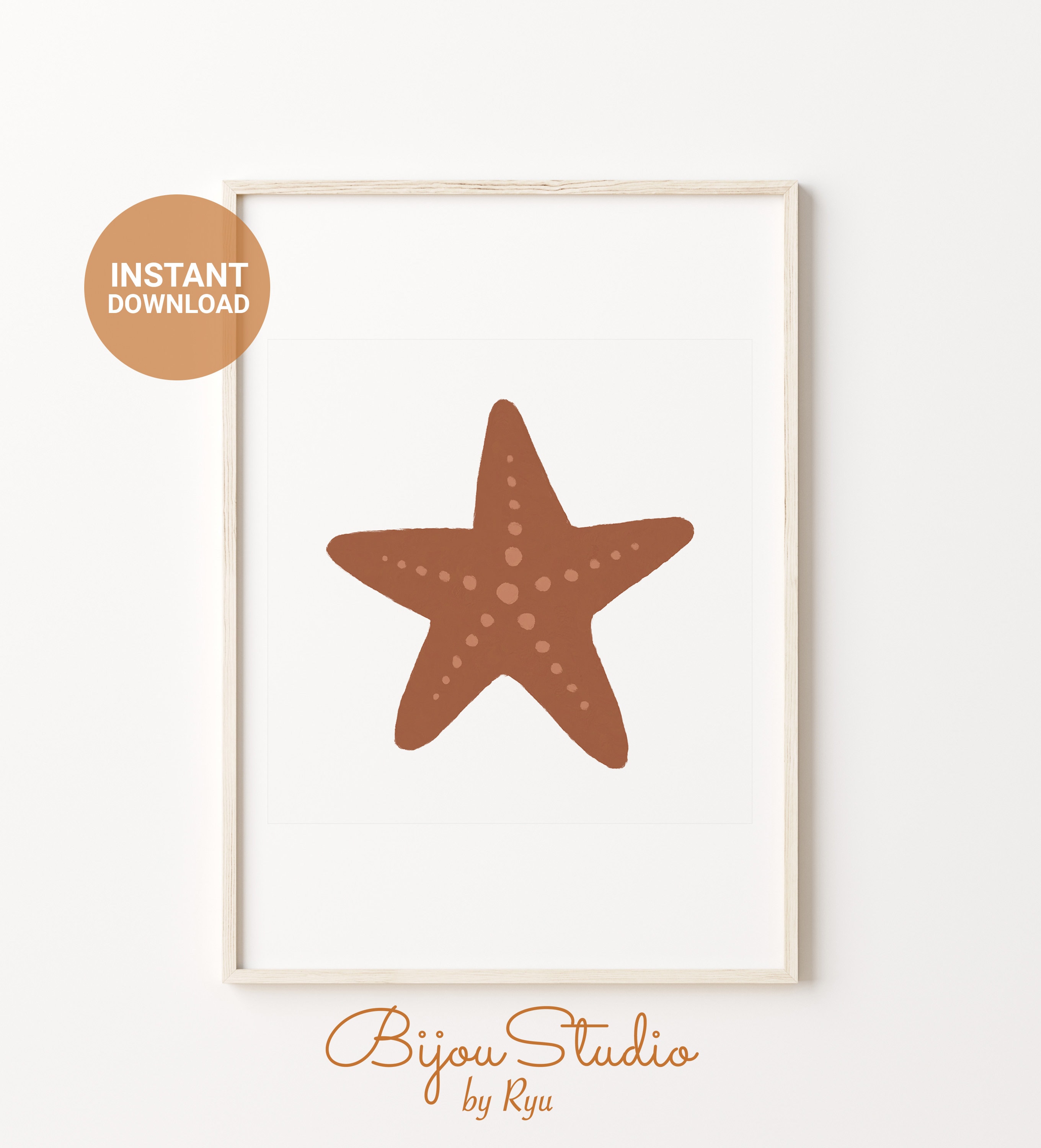 Sea Starfish Boho Beach Nursery Printable Wall Art Gender | Etsy