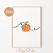 Set of 2 Hello October Boho Printable Wall Art Neutral Fall - Etsy
