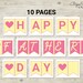 Printable Fathers Day Banner, Happy Fathers Day Party Decor, DIY ...