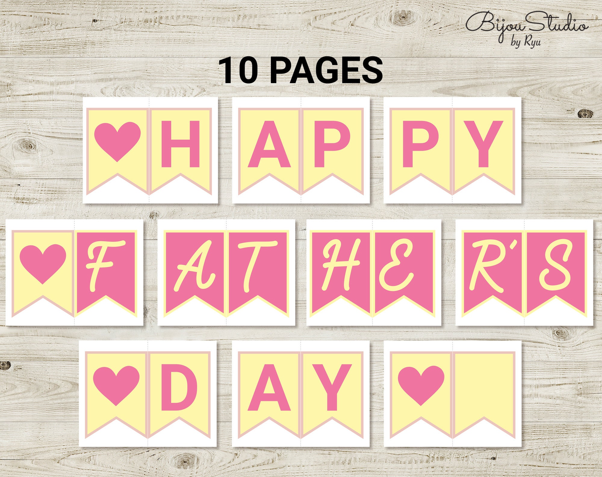 Printable Fathers Day Banner Happy Fathers Day Party Decor - Etsy