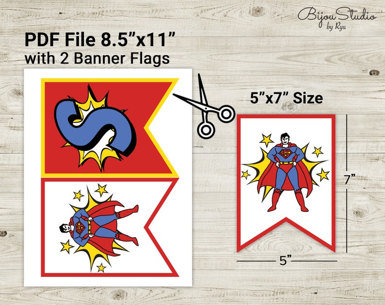 Super Dad Printable Banner, Happy Fathers Day DIY Banner, Superhero ...