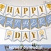 Printable Fathers Day Banner, Happy Fathers Day Party DIY Decor ...