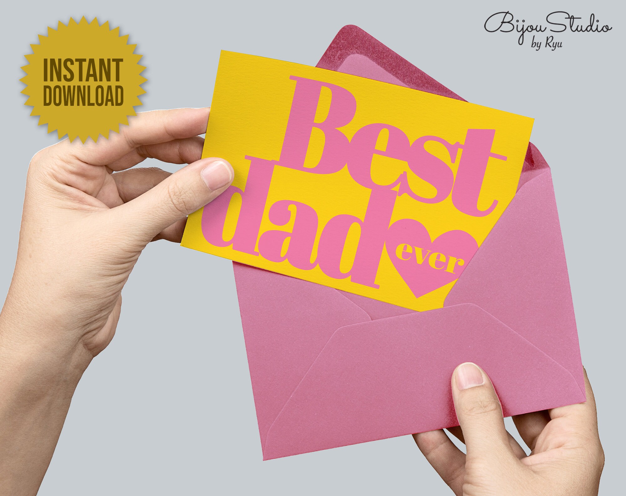 Best Dad Ever, Happy Fathers Day Downloadable Card, Card for Dad ...