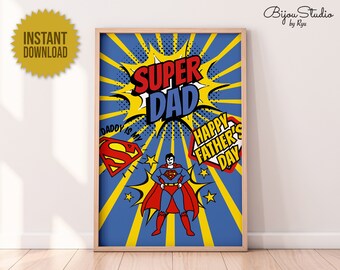 Super Dad Signs 18 X 24 Inches INSTANT DOWNLOAD - Etsy