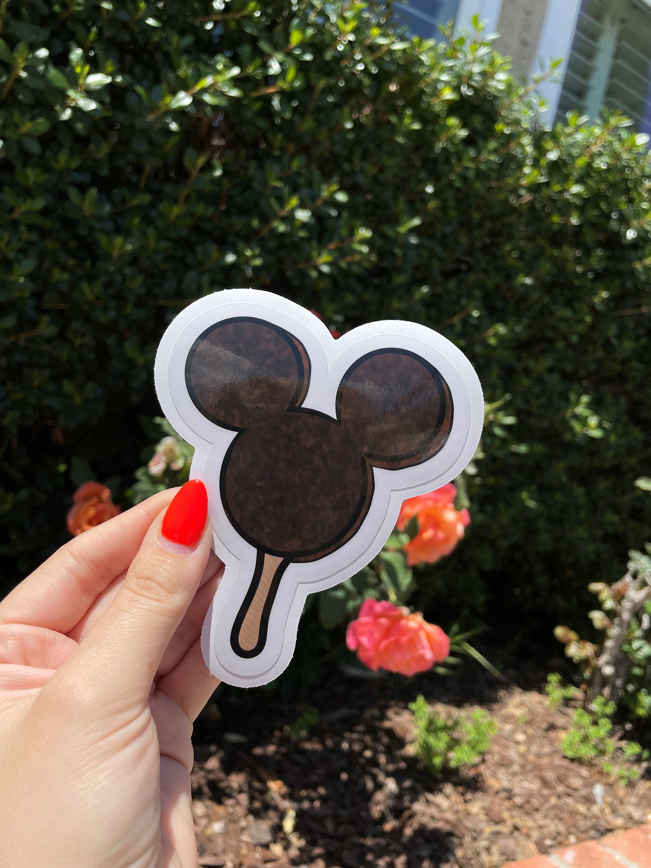 Hand-drawn Mickey Bar Vinyl Sticker - Etsy