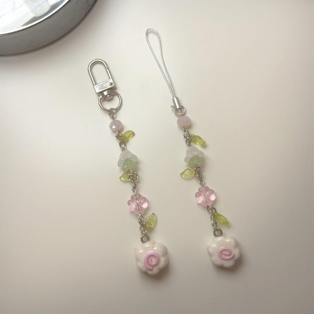 Fish Cake Glassy Bead Keychain/charm ! - Etsy