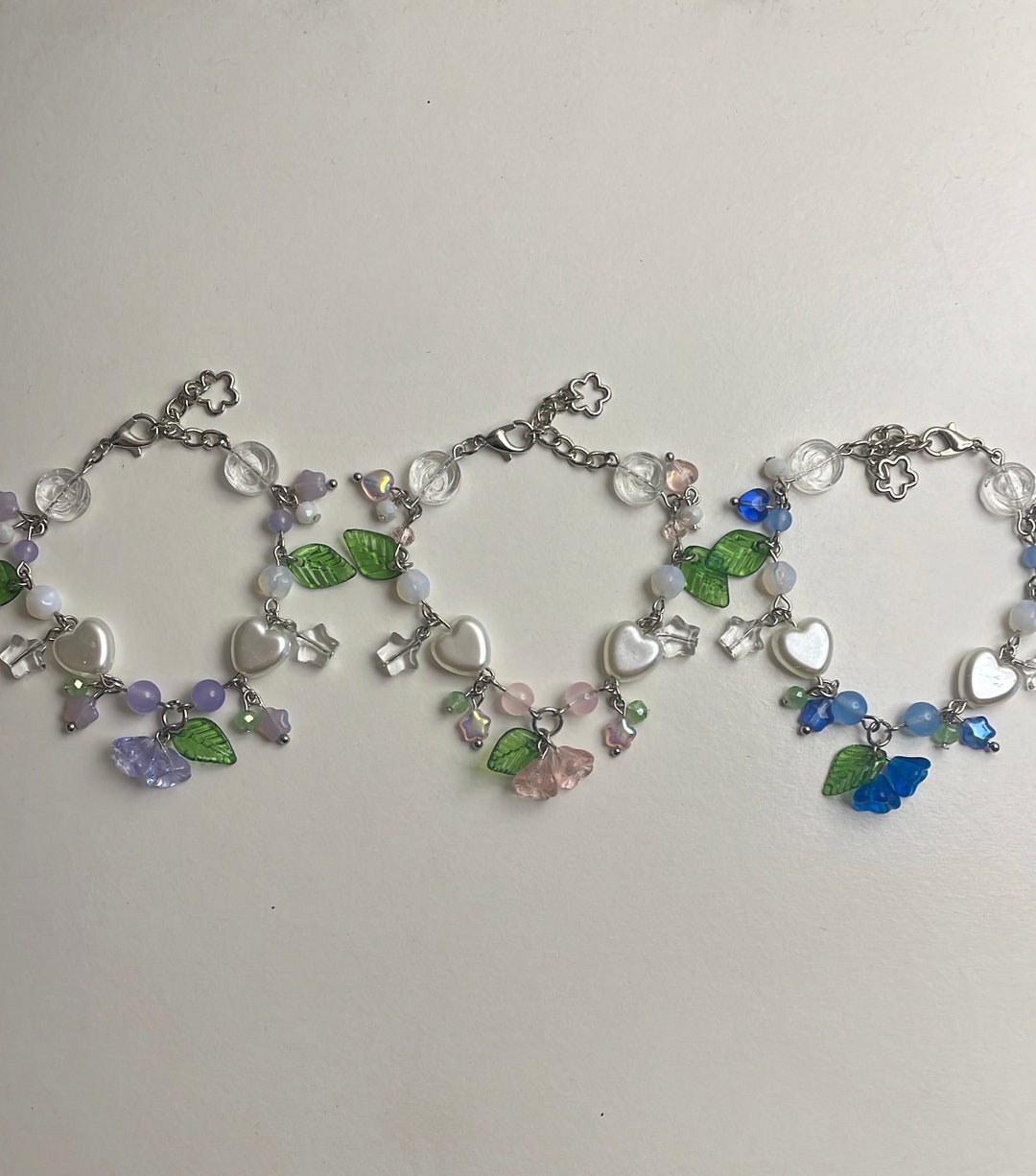 Cluster Matching Flower Forest Bracelet - Etsy