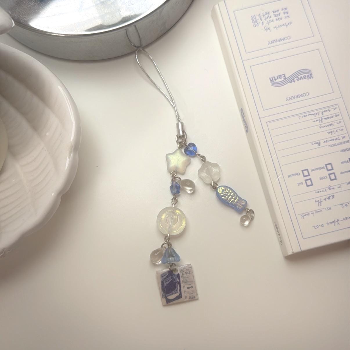 Fish Cake Glassy Bead Keychain/charm ! - Etsy